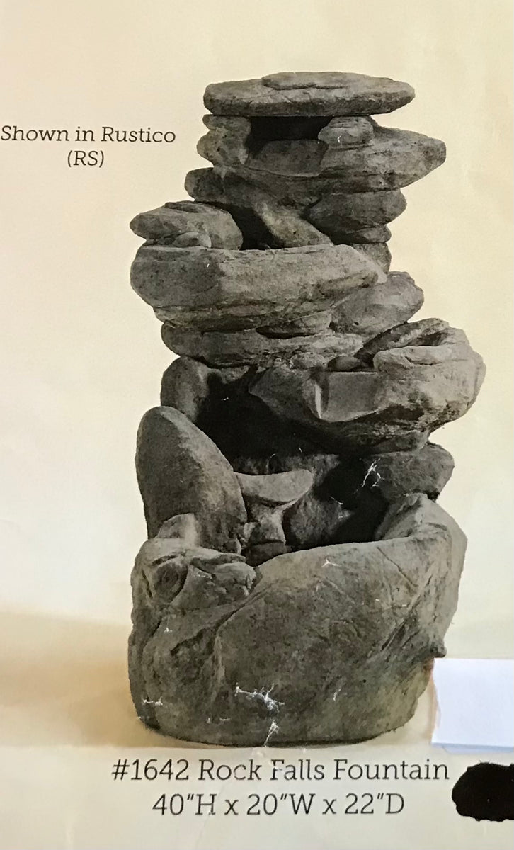 #1642 Rock Falls Fountain – Absolute Home & Garden