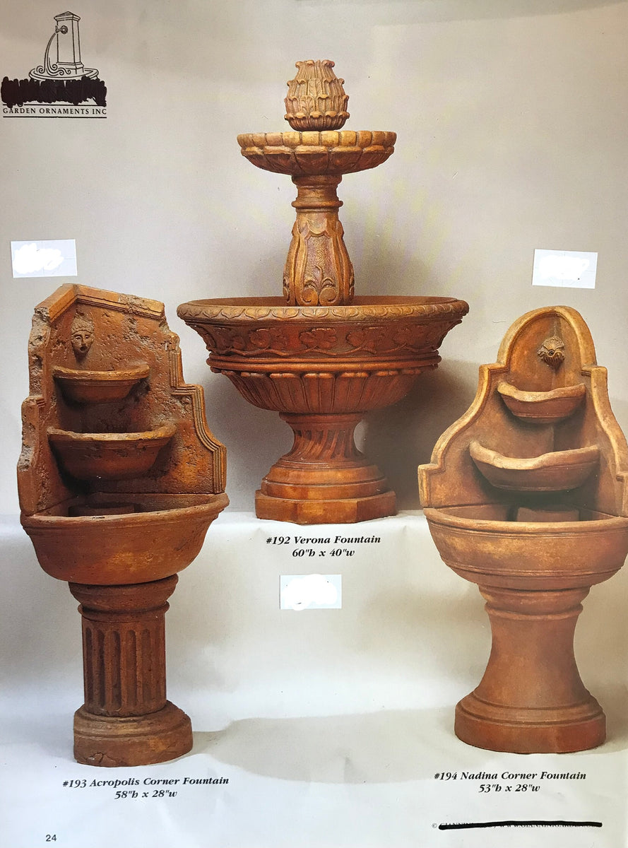 #193 Acropolis Corner Fountain – Absolute Home & Garden